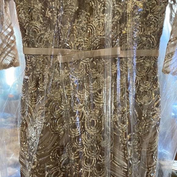 Basix | Dresses | Basix Metallic Gown | Poshmark